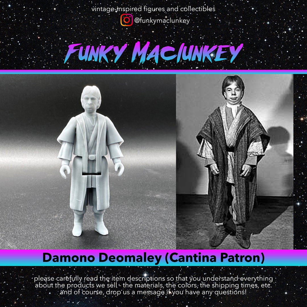 Vintage-style Star Wars Damono Deomaley (cantina Patron) Action Figure ...