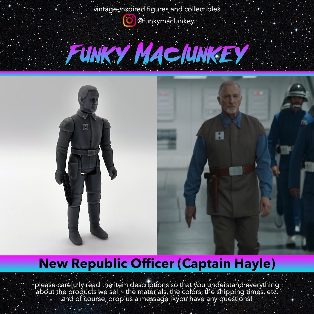 Vintage-style Star Wars Custom Action Figure: New Republic Officer ...