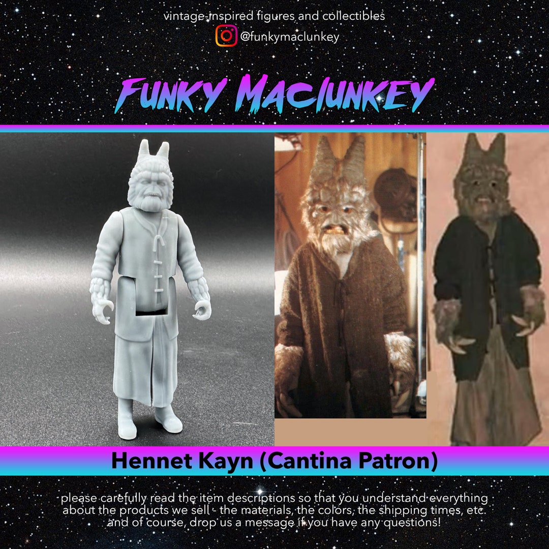Vintage-style Star Wars Hennet Kayn (cantina Patron) Action Figure - Etsy