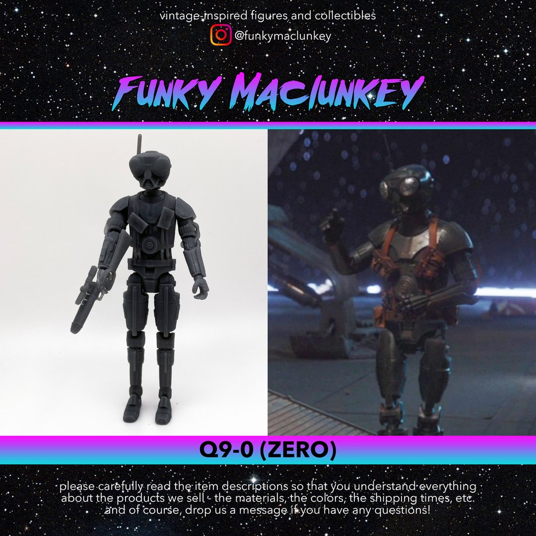 Vintage Style Star Wars Q9-0 ZERO Droid Action Figure - Etsy