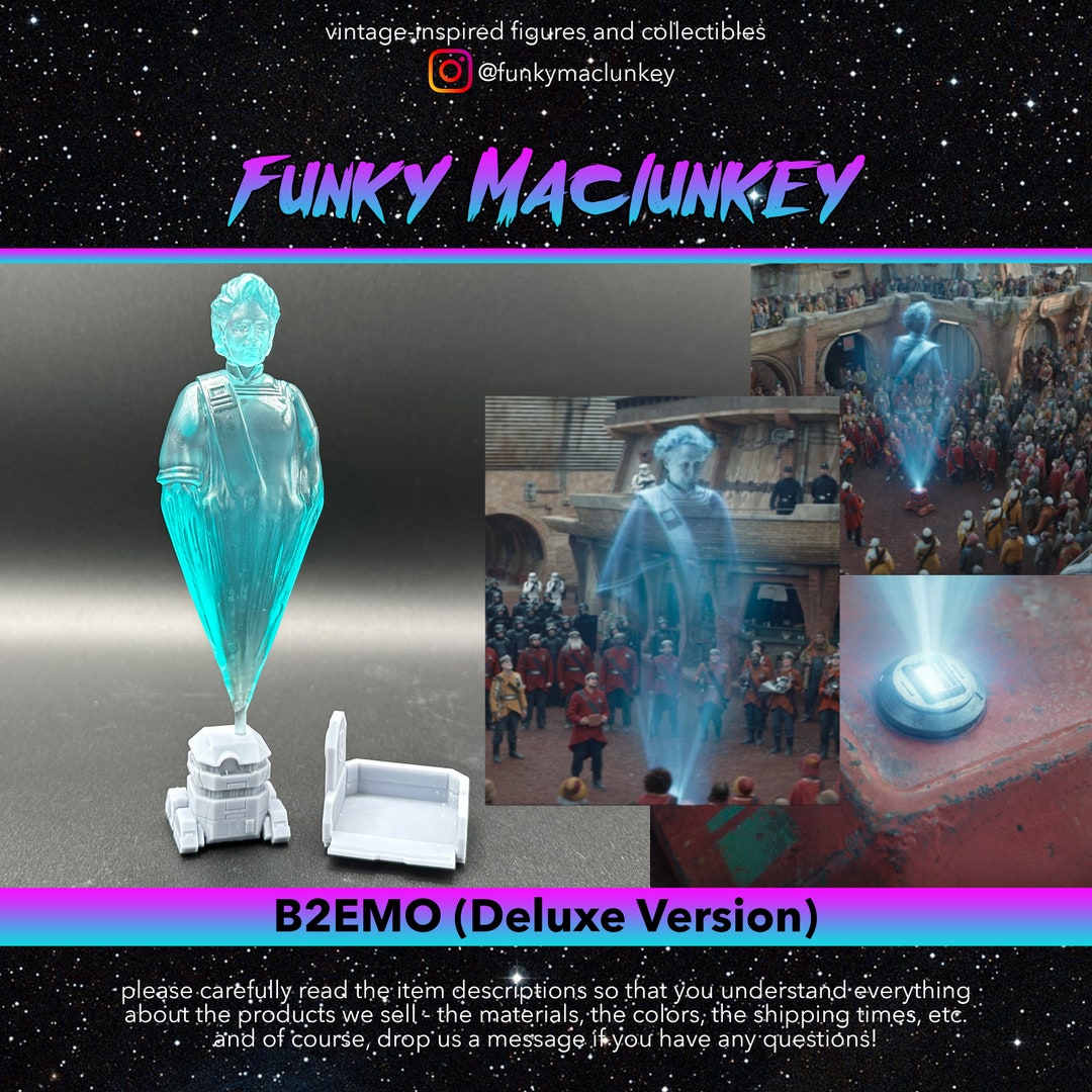 Vintage-style Star Wars Custom B2EMO W/maarva Hologram (deluxe Version ...