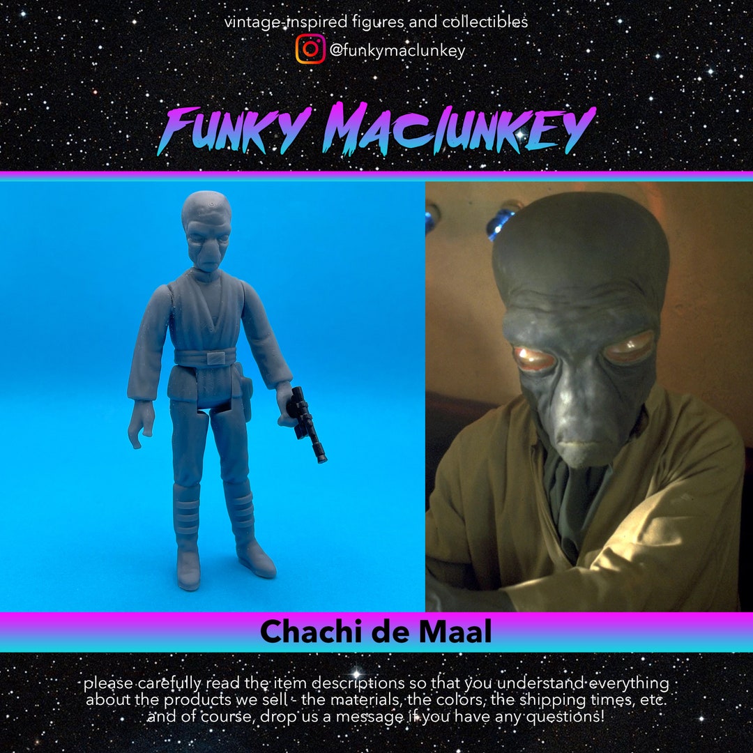 Vintage-style Star Wars Chachi De Maal (cantina Patron) Action Figure ...