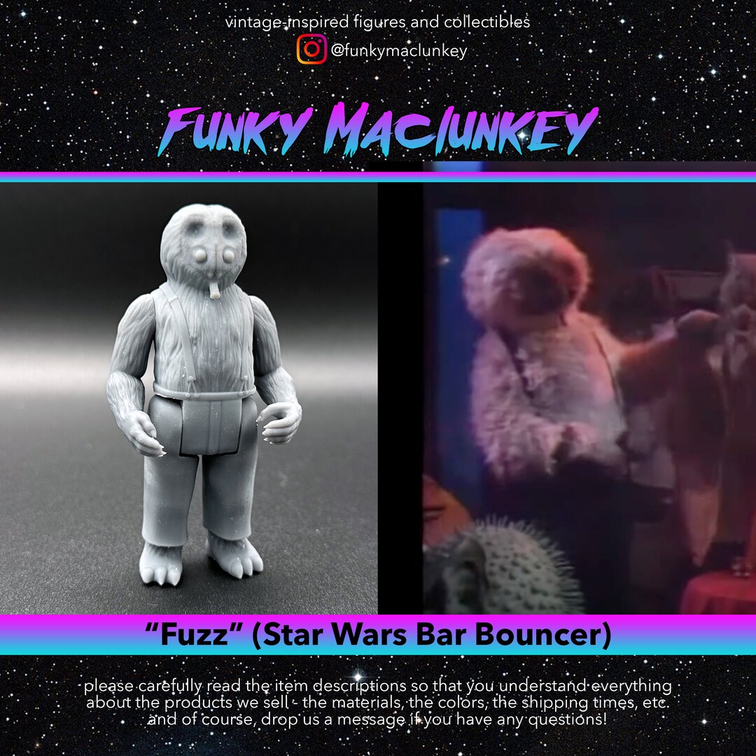 Vintage-style Star Wars Fuzz "star Wars Bar Bouncer" Action Figure - Etsy
