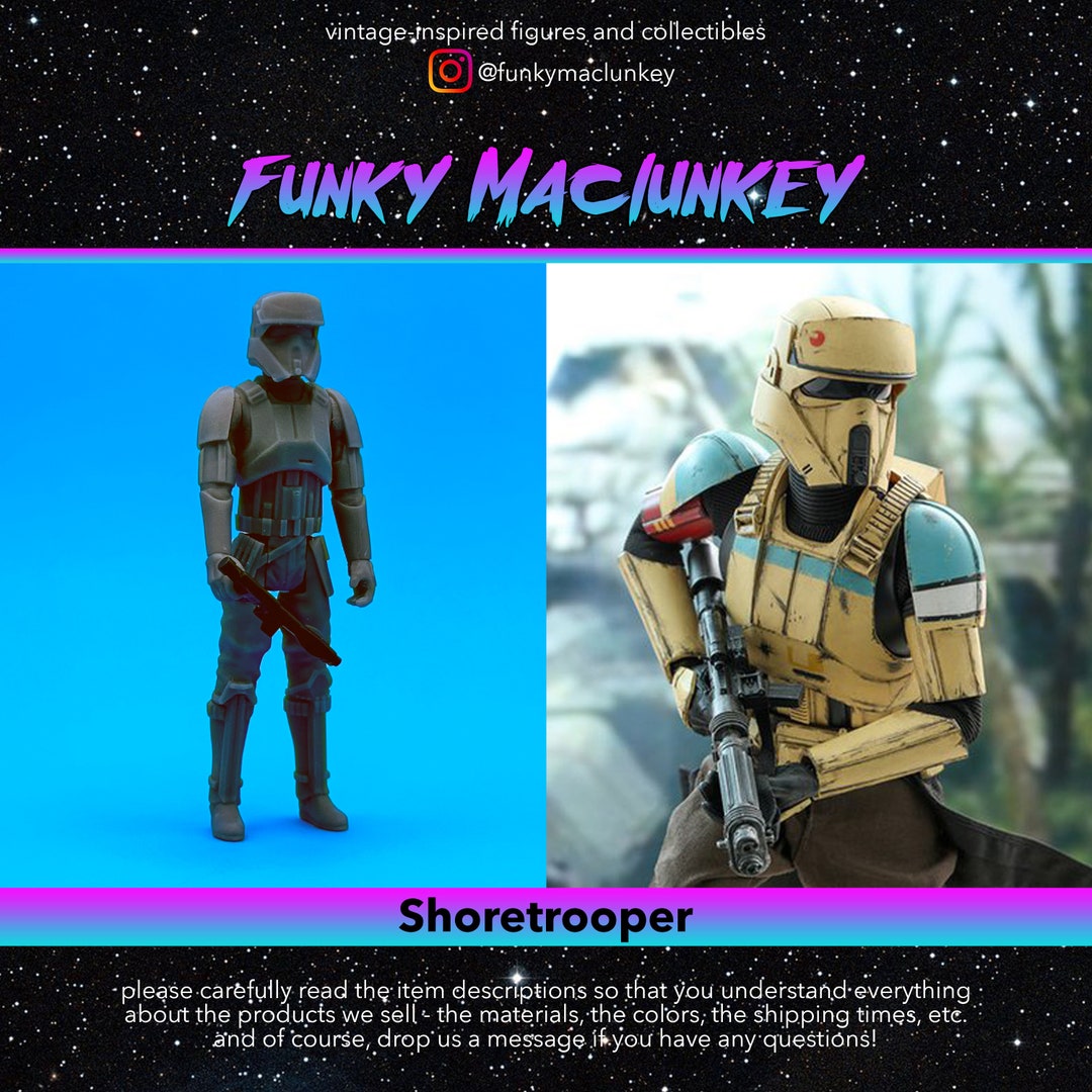 Vintage-style Star Wars Custom Shoretrooper Action Figure - Etsy