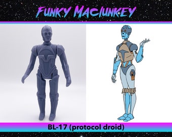 2X-3KPR V2 Perimeter Droid 3D Printed Model Kit Vintage-style Star Wars ...