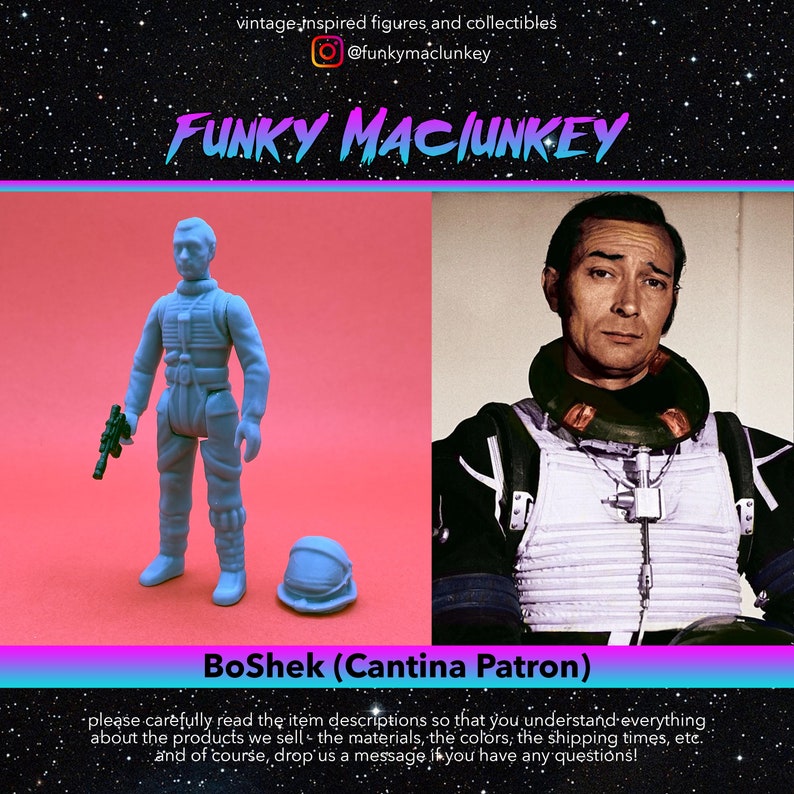 Vintage-style Star Wars Custom Boshek Action Figure - Etsy