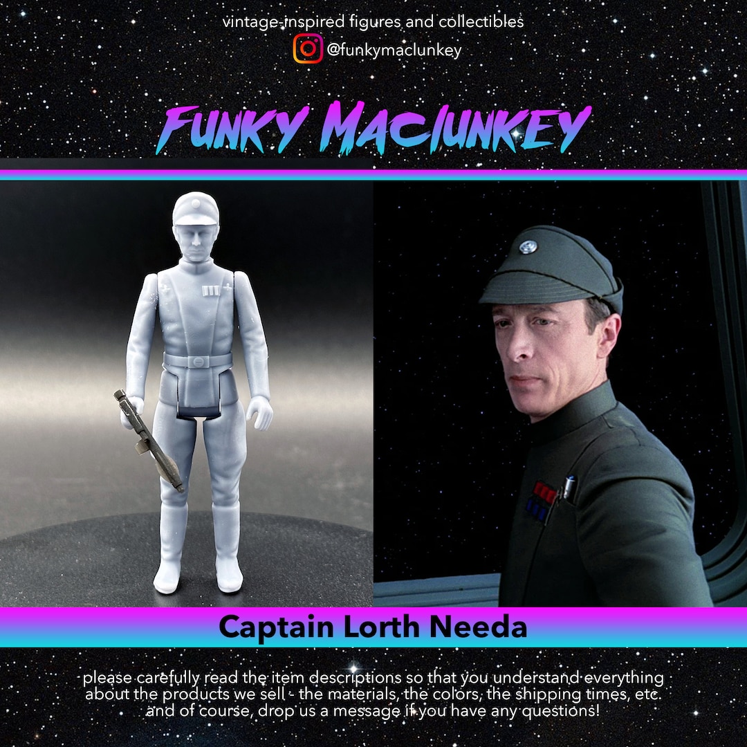 Vintage-style Star Wars Custom Captain Needa Action Figure - Etsy