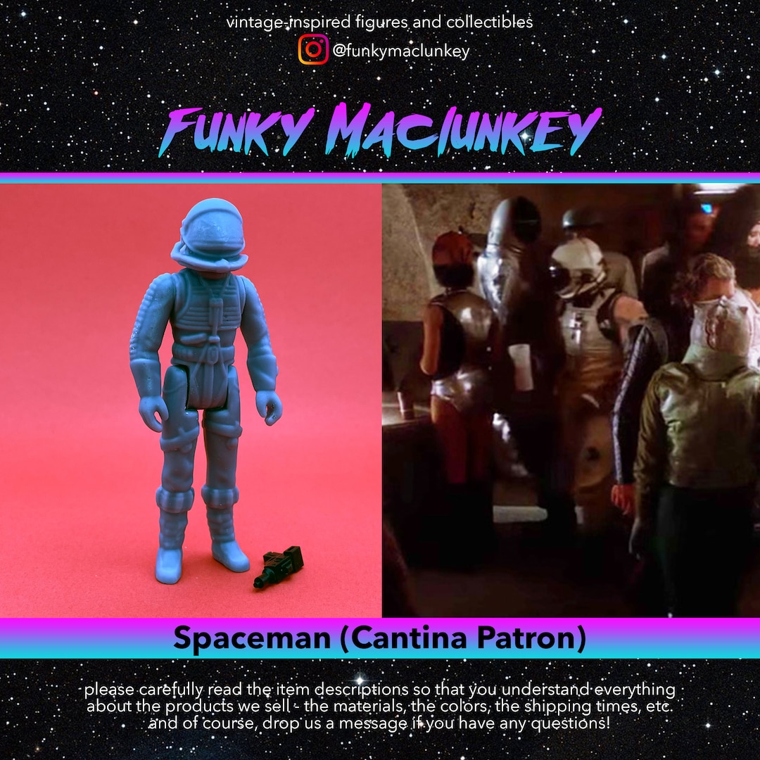 Vintage-style Star Wars Custom Cantina Spaceman Action Figure - Etsy