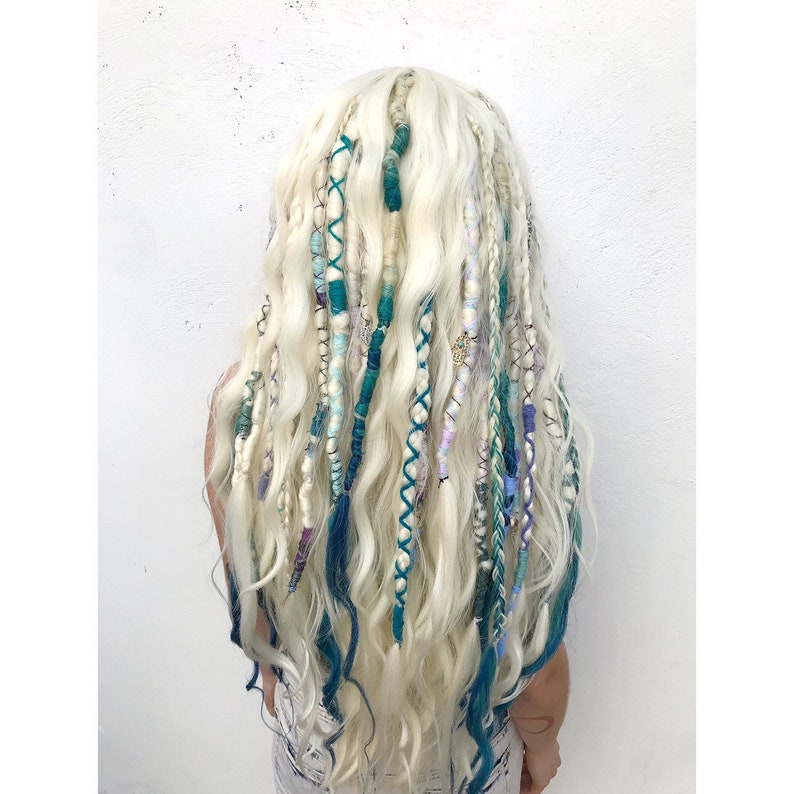 Dreadlock Blonde Weave (MADE TO ORDER) Lace Front Wig Wavy Costume ...
