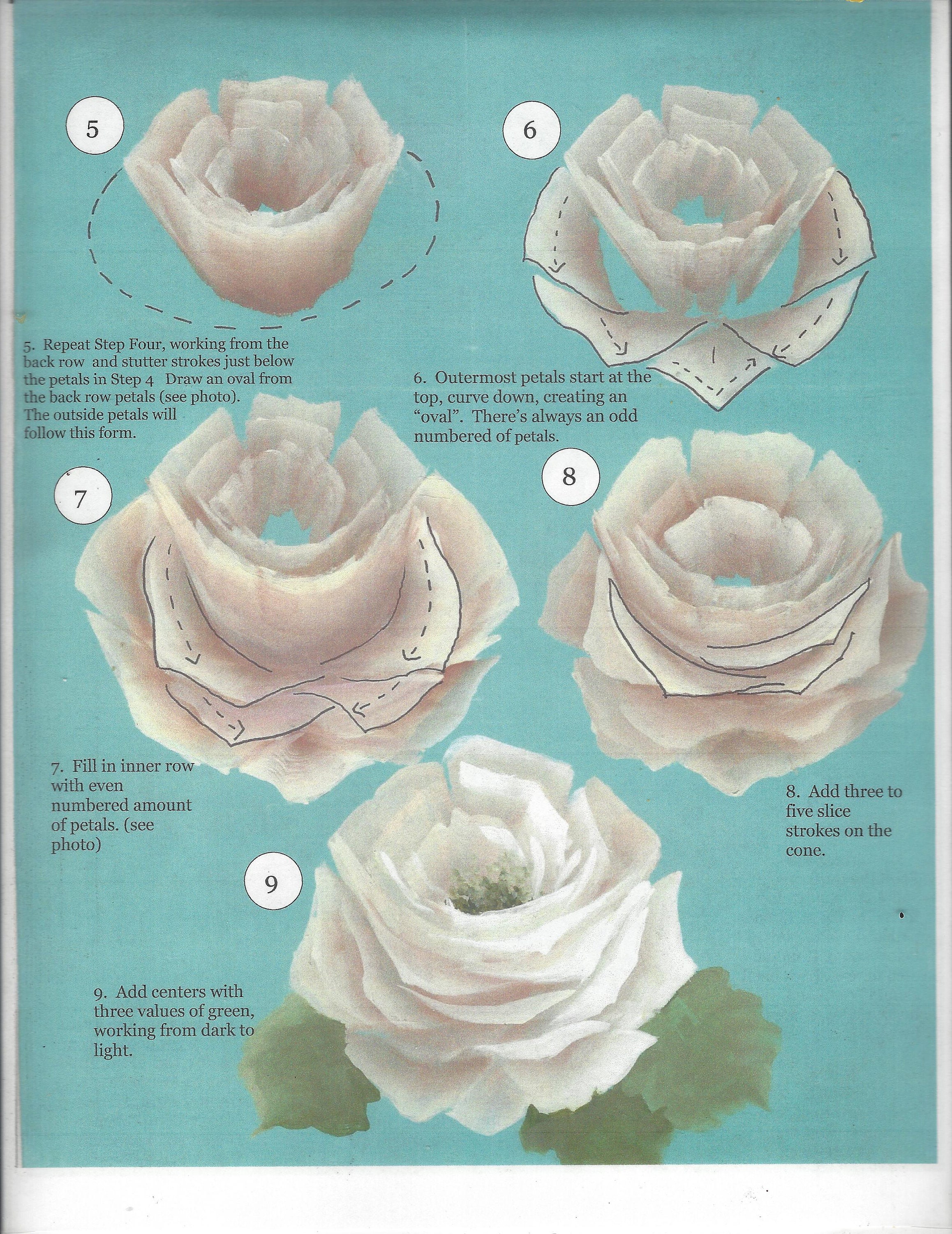 Rose Worksheet Digital File - Etsy