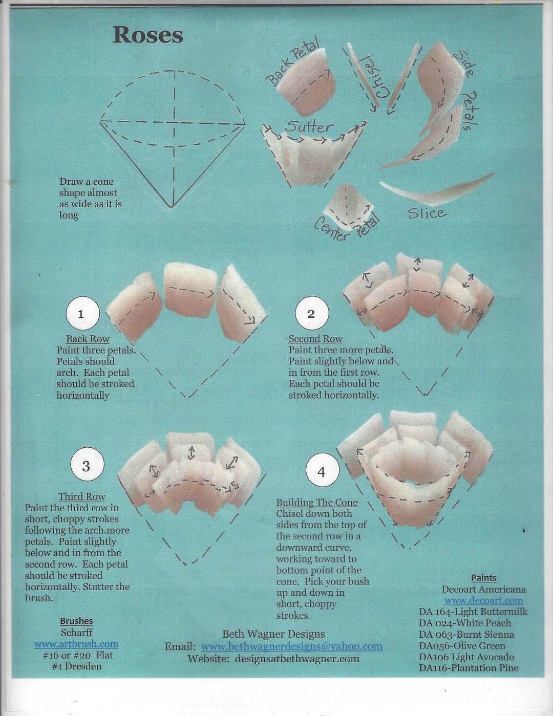 Rose Worksheet Digital File - Etsy
