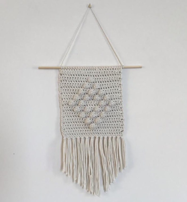 Crochet Bobble Wall Hanging Pattern PDF - Etsy