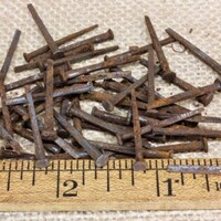 Old Rusty Iron Nails, Huge Iron Nails, Antique Rusty Nails, Old Nails ...