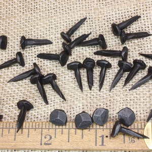 5/8" Rosehead Nails Tacks, 100 Pieces, 5/8 Inch Decorative Square Hand ...