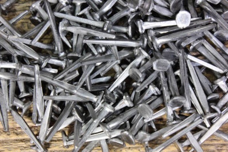 1 Inch Square NAILS 100 in Lot BRAD Antique Vintage Look - Etsy