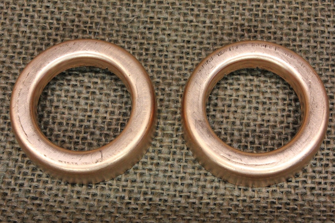 2 Large Lightning Rod Ball End Caps Solid Copper New Replacement 1 9/16 ...
