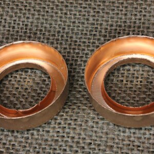 2 Medium Lightning Rod Ball End Caps Solid Copper New Replacement 1 3/8 ...