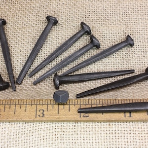 2" Rosehead Nails: 20 Pieces, 2 Inch Decorative Square Hand Forged Look ...