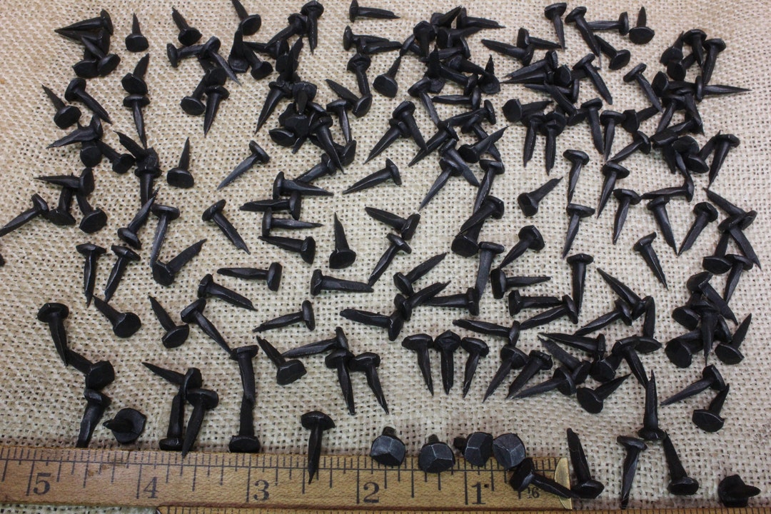 5/8" Rosehead Nails Tacks, 200 Pieces, 5/8 Inch Decorative Square Hand ...