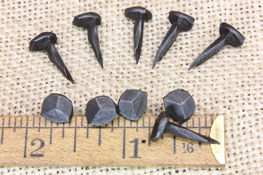 5/8" Rosehead Nails: Tacks, 10 Pieces, 5/8 Inch Decorative Square Hand ...