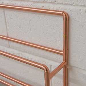 Handcrafted Copper Wall Mounted Shoe Rack: Space Saver Shoe Tidy - Etsy