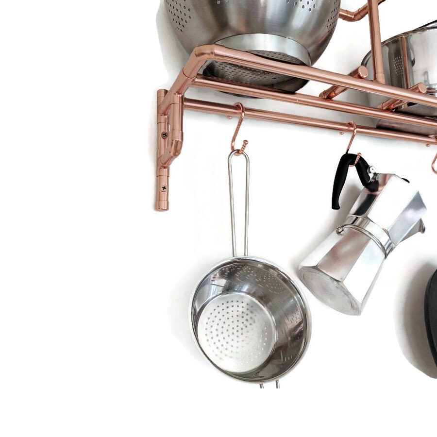 Copper Pot and Pan Rack Pot and Pan Holder Pan Hanging - Etsy