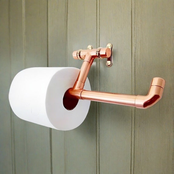 Copper Dual Toilet Roll Holder Toilet Paper Holder WC Holder Etsy UK
