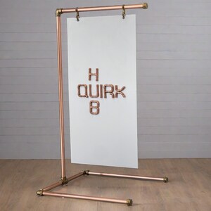 Copper Hanging Sign Stand | Wedding Sign Stand | Barbers Shop Sign ...