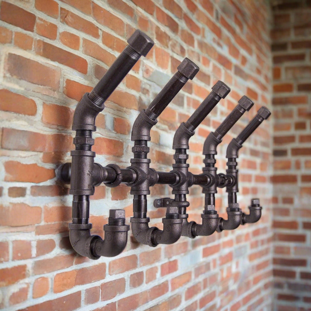 Industrial Iron Coat Rack | Jacket Storage | Loft Design | Industrial ...