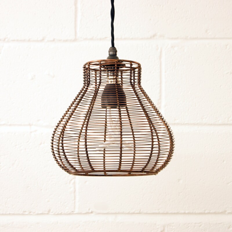 Cage Pendant Light - Etsy