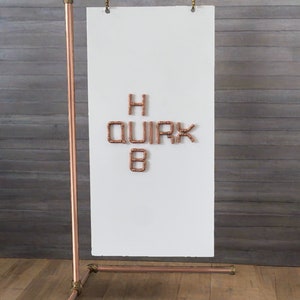 Copper Hanging Sign Stand | Wedding Sign Stand | Barbers Shop Sign ...