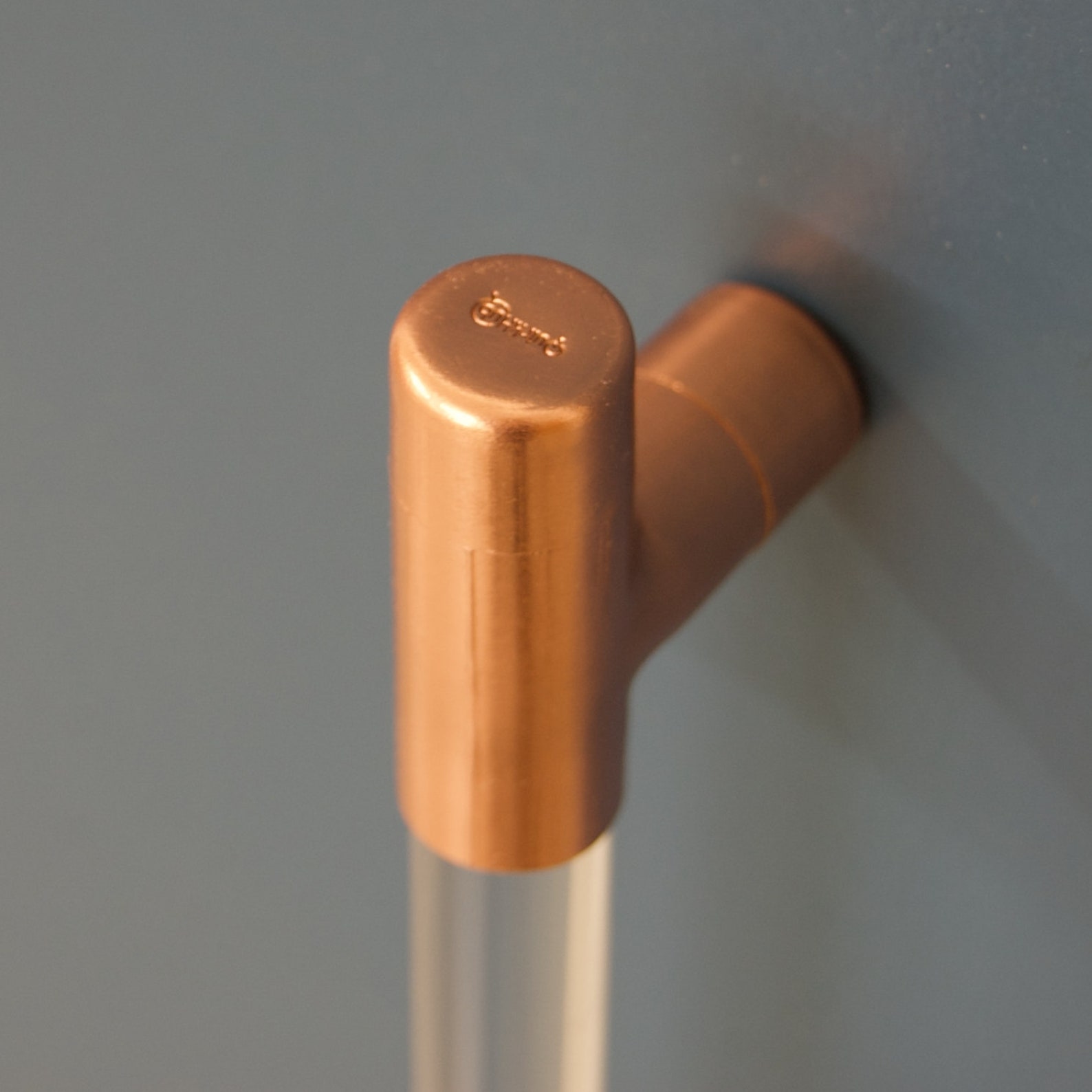Copper and Clear Acrylic Drawer Handles Copper Door Handle | Etsy