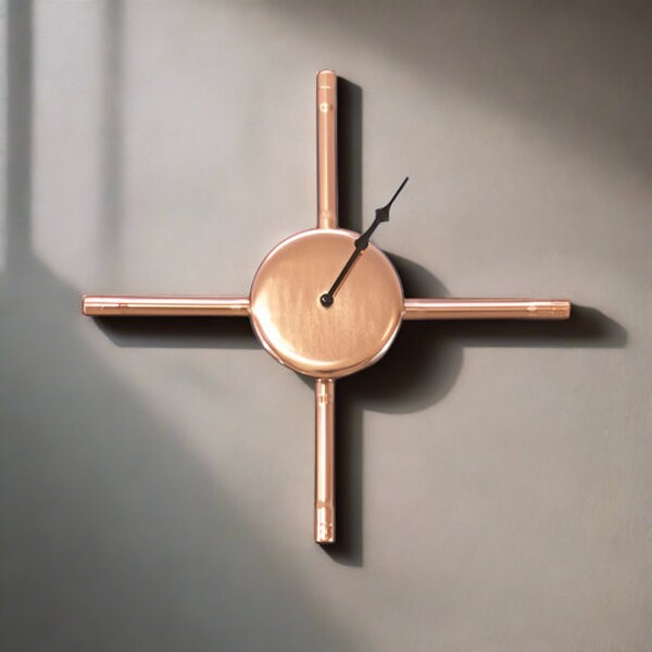 Copper Wall Clock - Etsy