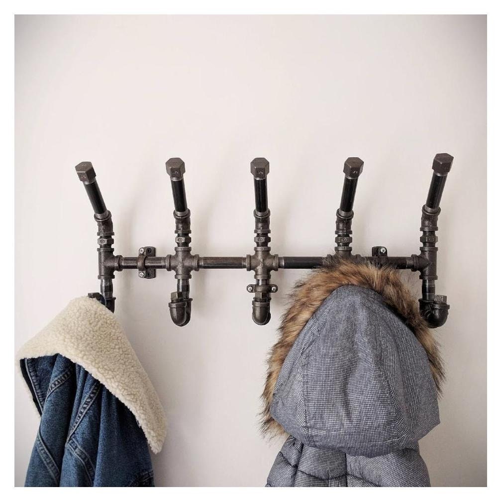 Industrial Iron Coat Rack Jacket Storage Loft Design - Etsy UK