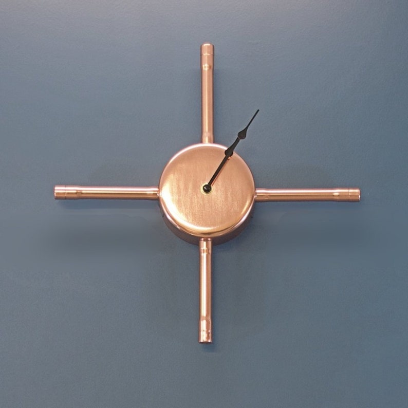 Copper Wall Clock Modern Wall Clock Minimalist Copper Wall - Etsy