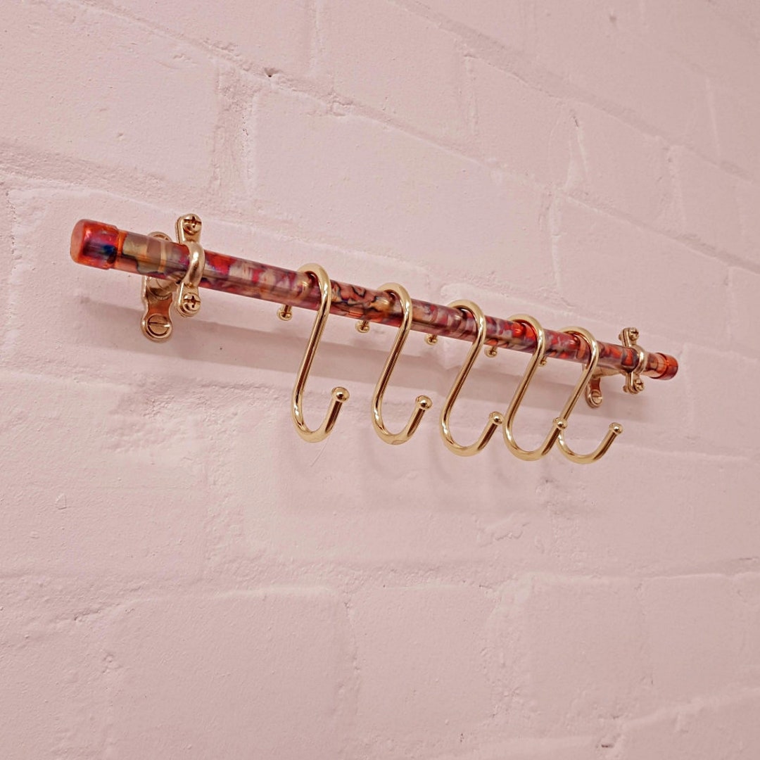 Antique Copper Pot and Pan Rail | Pot and Pan Rack | Antiqued Copper ...