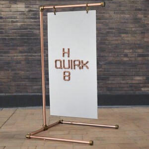 Copper Hanging Sign Stand | Wedding Sign Stand | Barbers Shop Sign ...