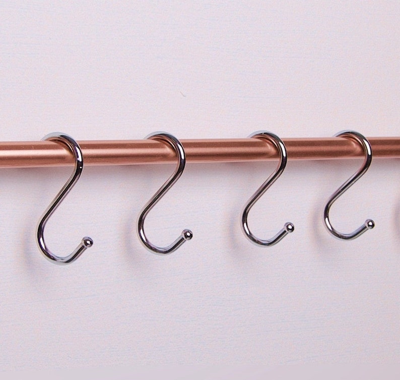 Chrome Kitchen Utensil Hooks S Hooks Pot and Pan Hooks - Etsy UK