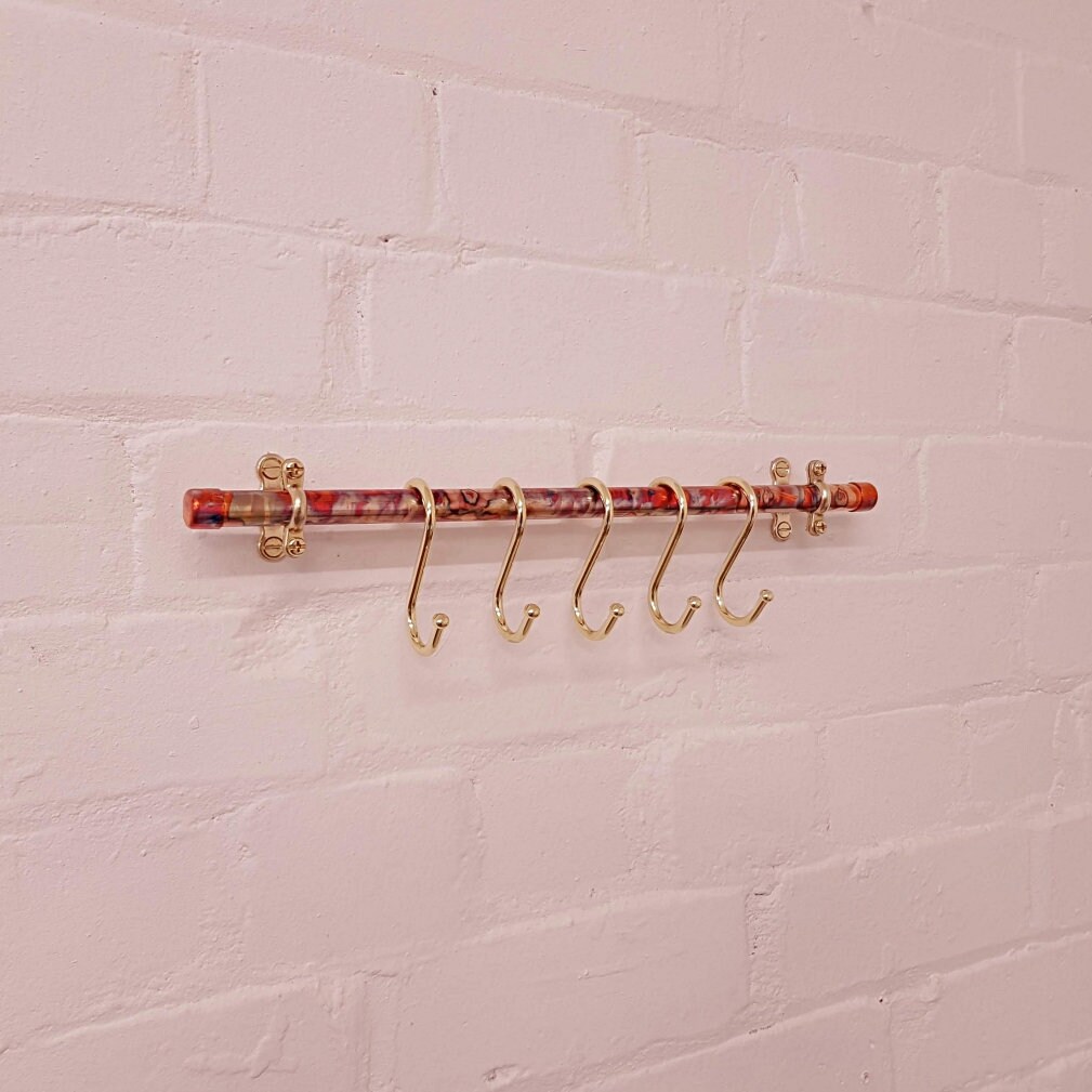 Antique Copper Pot and Pan Rail Pot and Pan Rack Antiqued - Etsy UK