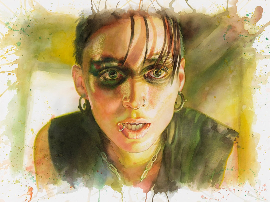 Lisbeth Salander Giclee Print i Am Insane - Etsy