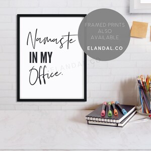 Namaste in My Office Print: Funny Introvert Quote (digital Download) - Etsy
