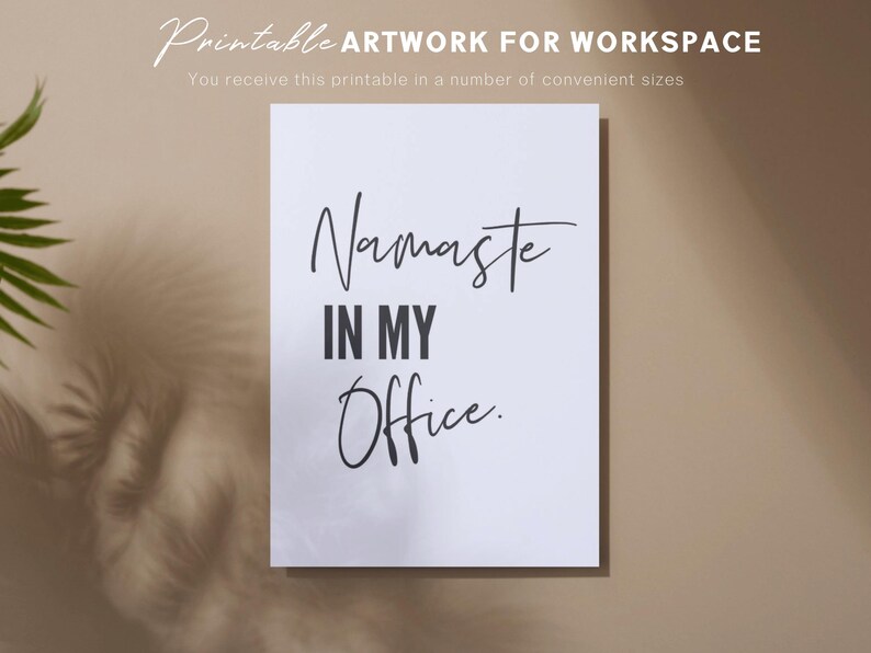 Namaste in My Office Print: Funny Introvert Quote (digital Download) - Etsy