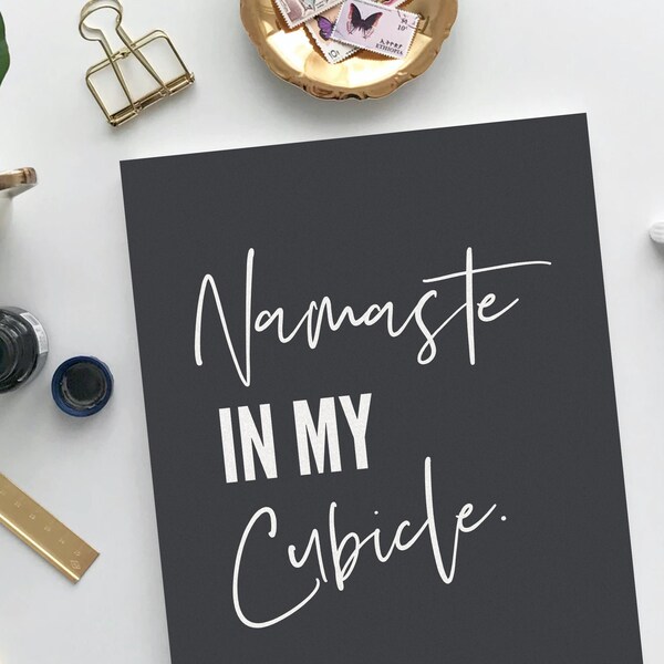 Namaste Poster - Etsy