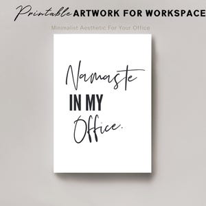 Namaste in My Office Print: Funny Introvert Quote (digital Download) - Etsy