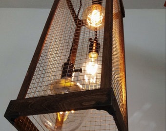 Cage Pendant Light - Etsy