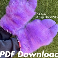 Fursuit Hoof Paws Pattern: 3-finger Furry Paws (PDF Download) - Etsy