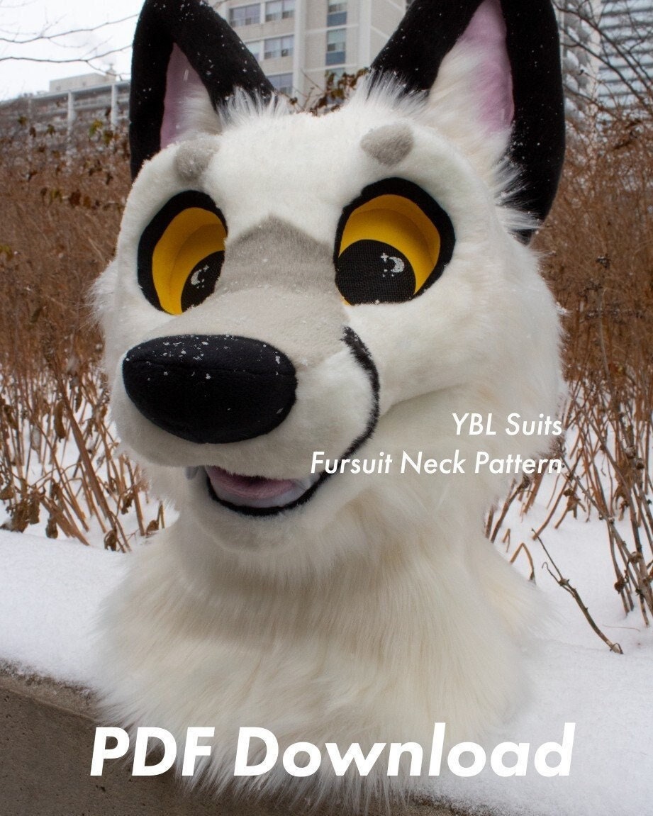 Fursuit Neck Pattern PDF DOWNLOAD - Etsy