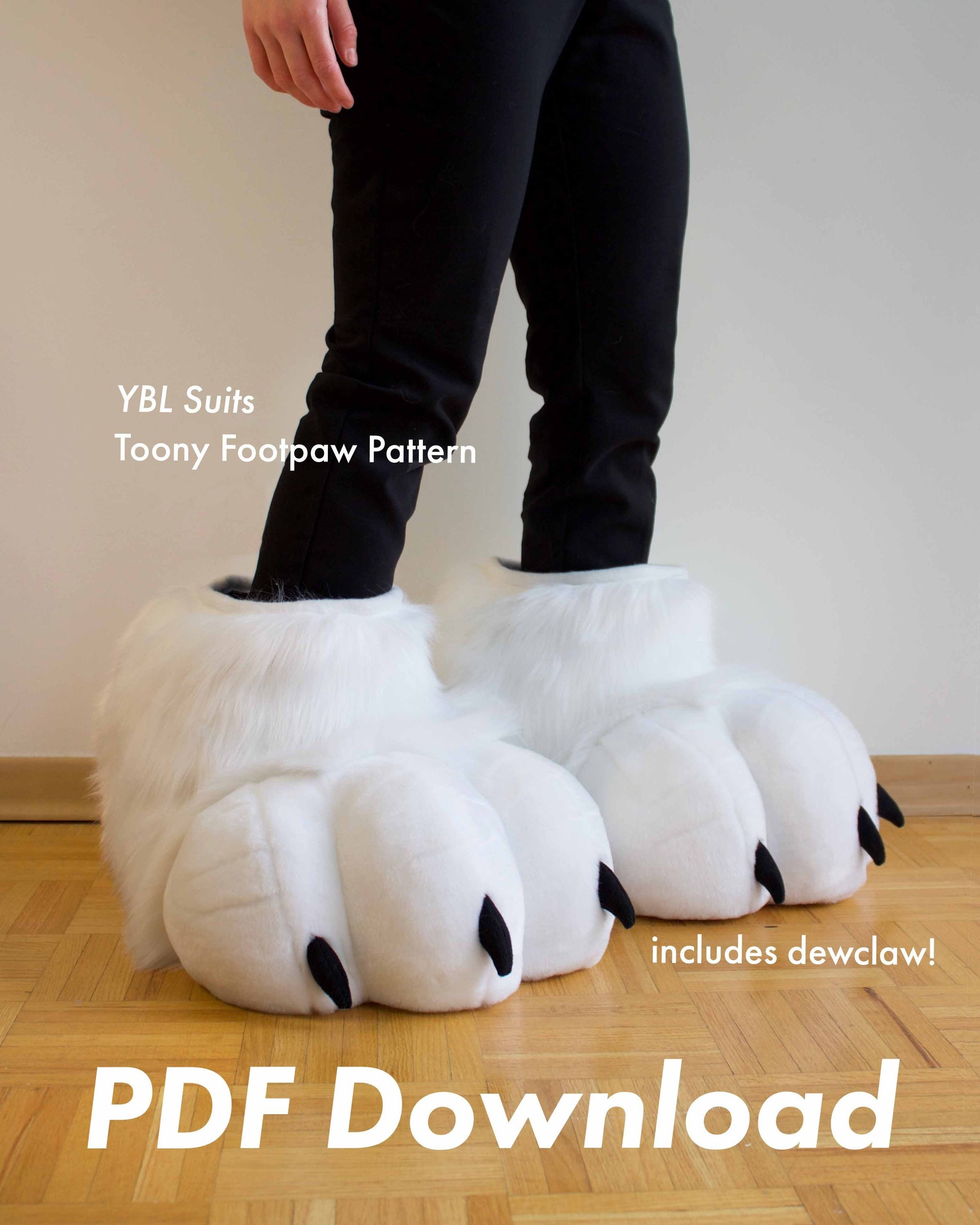 Toony Footpaw Fursuit Pattern [PDF DOWNLOAD] - Etsy Canada