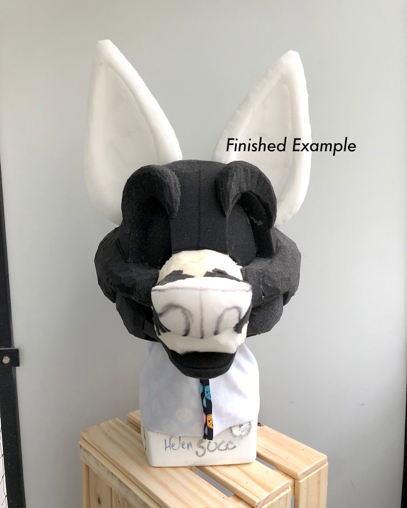 Canine Fursuit Head Base Pattern PDF Download - Etsy