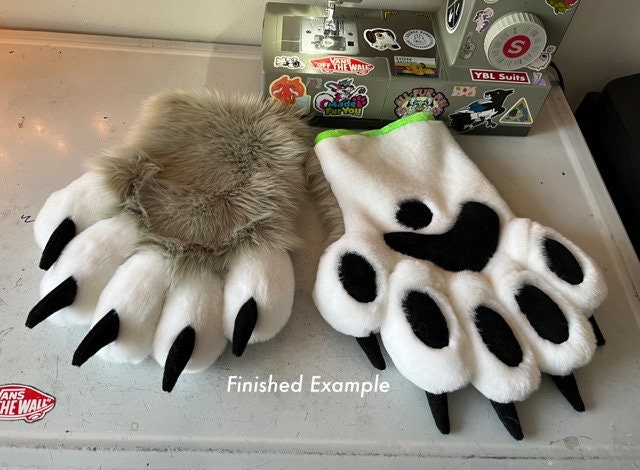 5 Finger Fursuit Paw Pattern PDF DOWNLOAD - Etsy